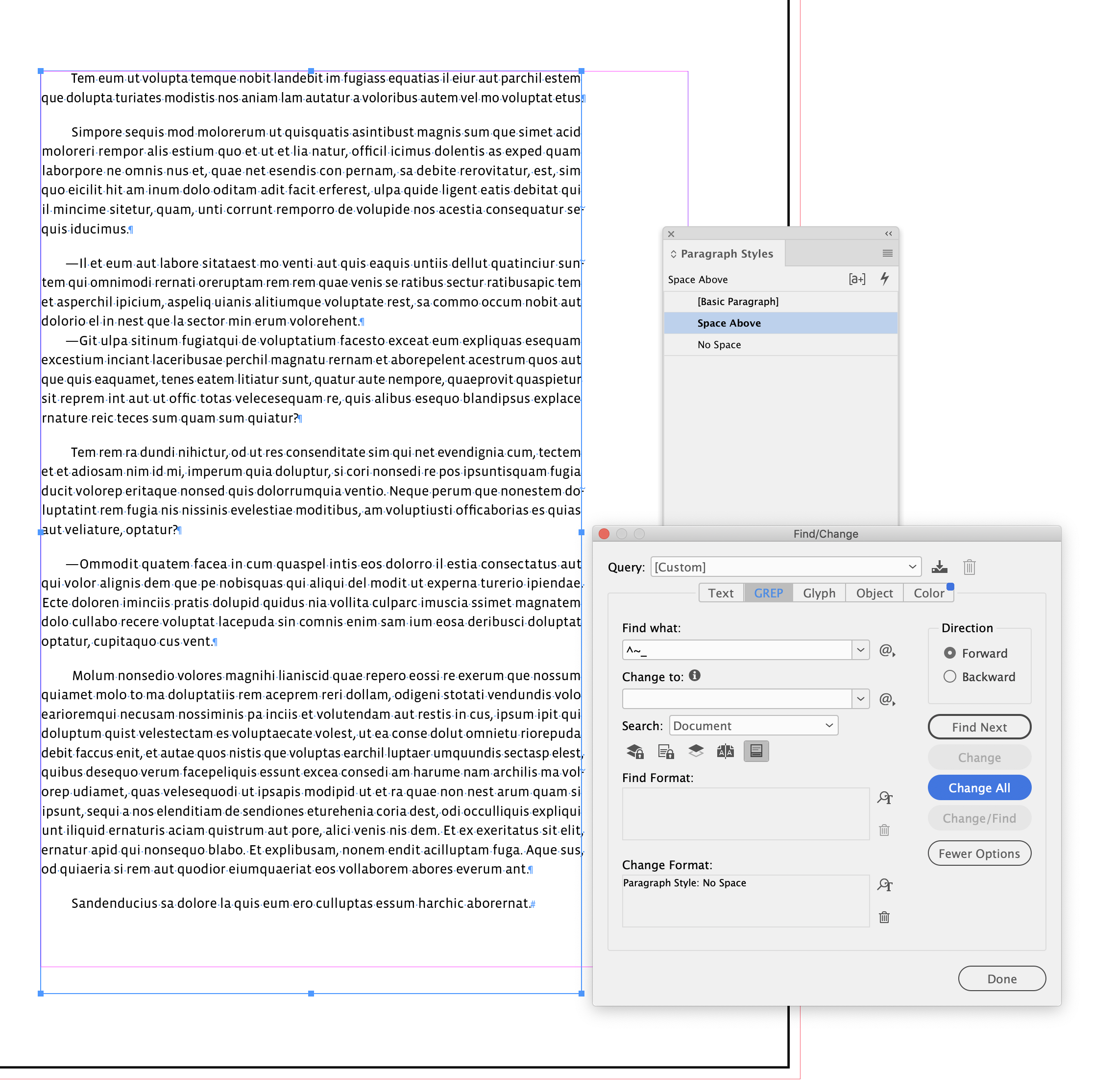 Problem between paragraphs and between pages. - Adobe Product Community ...