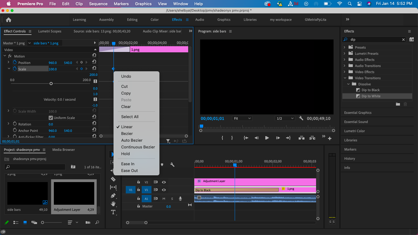 premiere pro interpolation menu - Adobe Community - 12662260