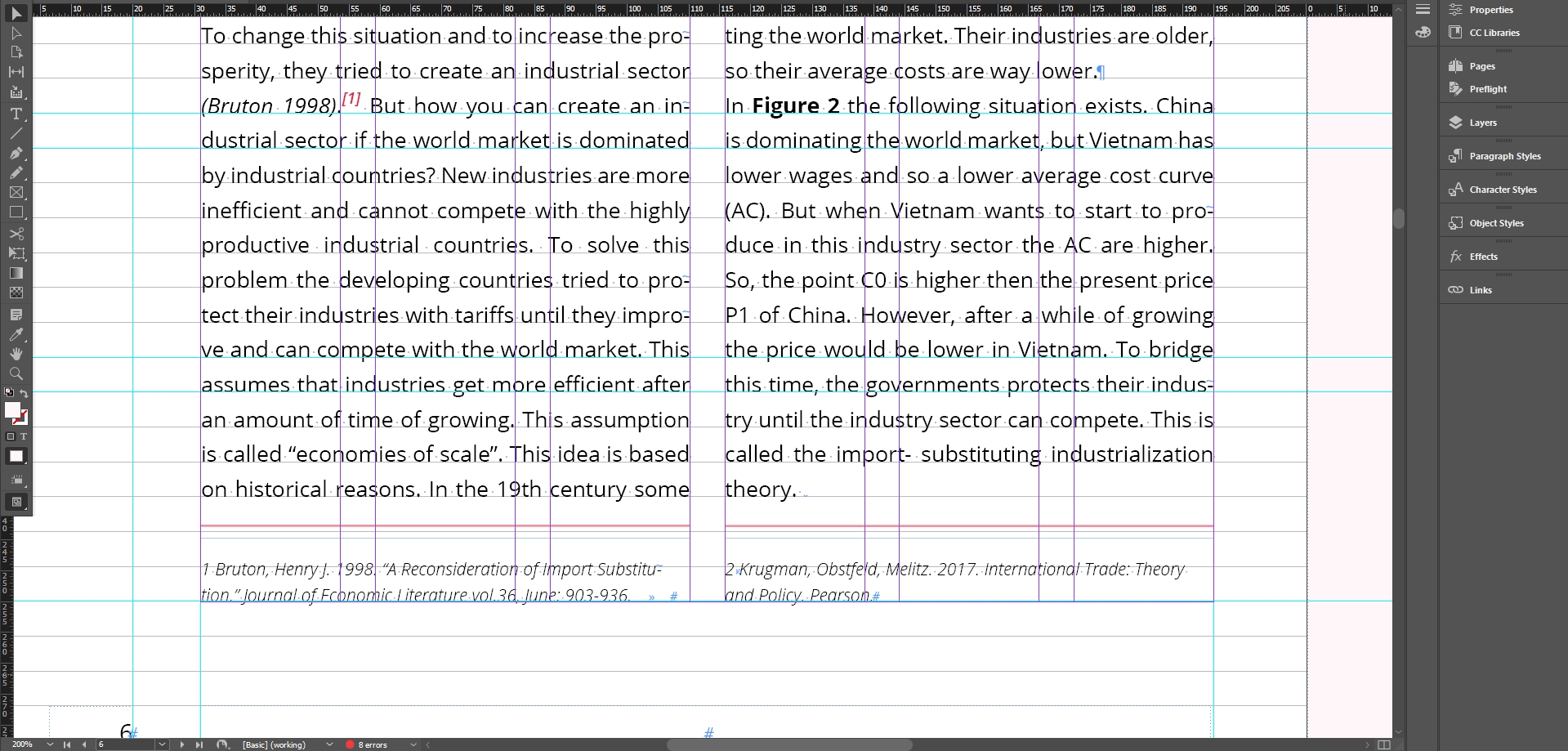 Solved: Error with the reference list and bottom footnotes... - Adobe ...