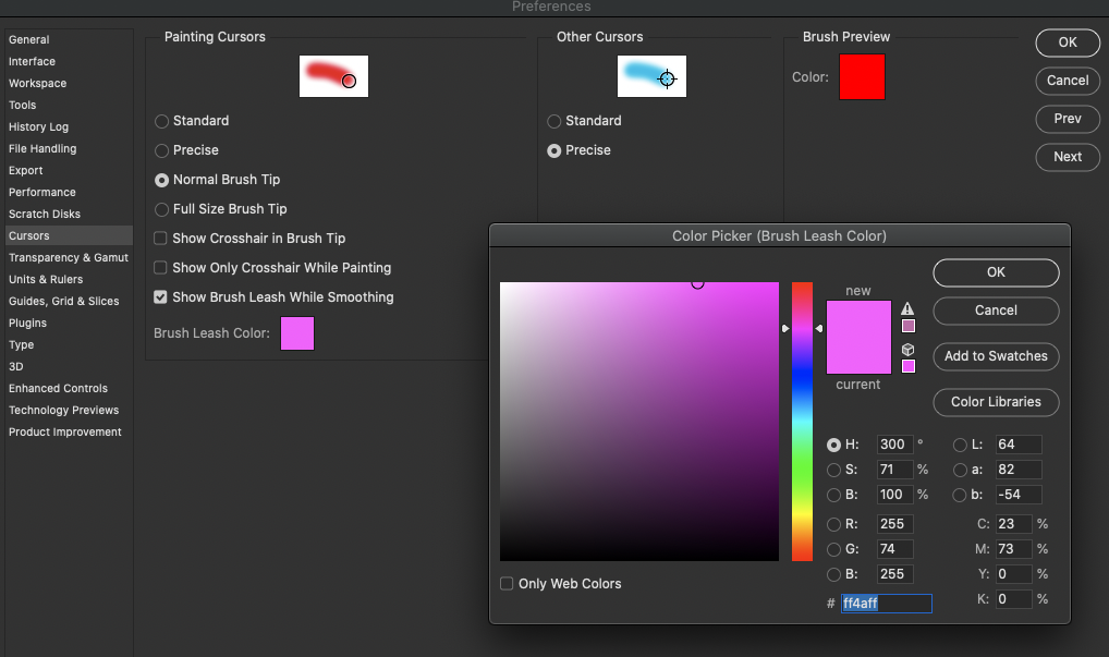 P: Make the brush cursor easier to see (too thin, ... - Adobe Product ...