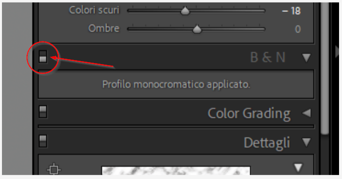 B&W panel without control slides - Adobe Community - 12690608
