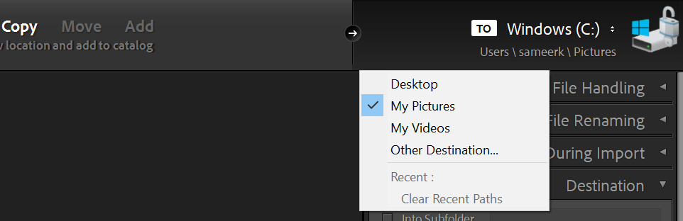 Importing from card reader - Adobe Community - 12689066