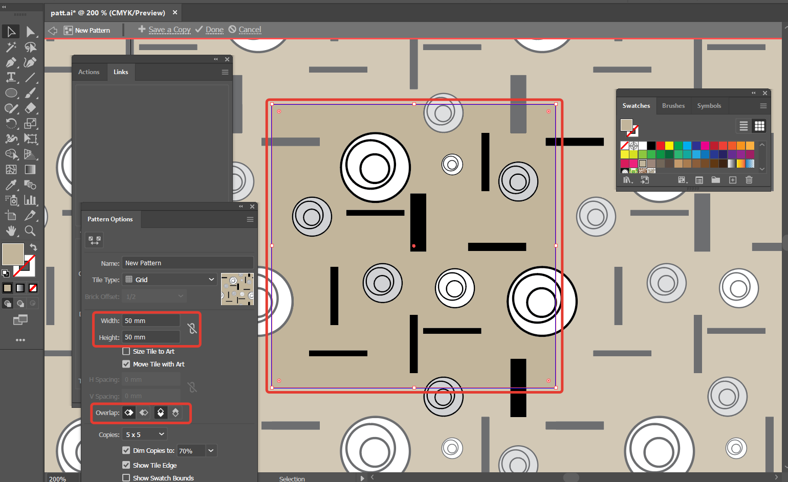 Merging pattern tile destroys some objects - Adobe Product Community ...