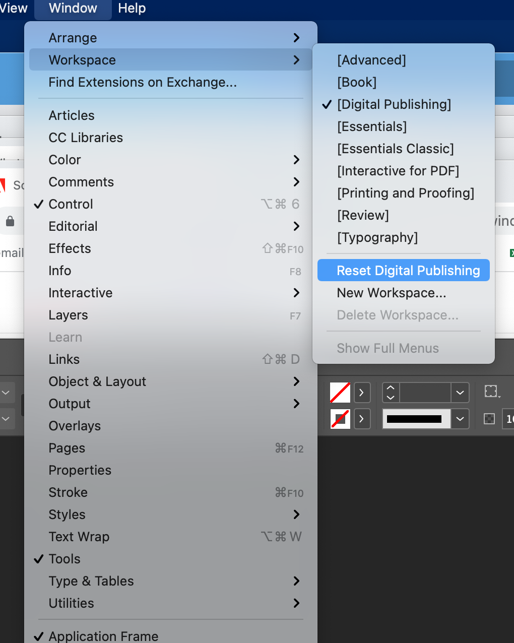 Solved: InDesign workspace window is off screen - Adobe Product ...