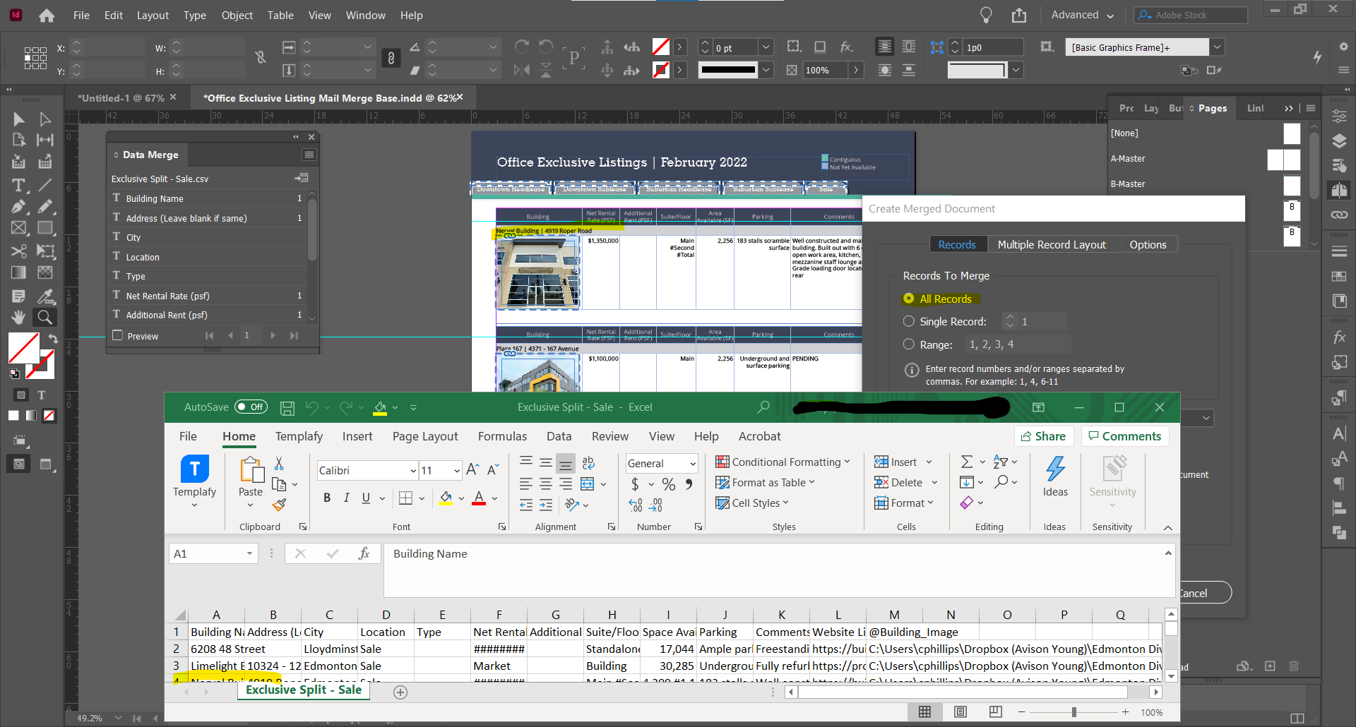 Data Merge skipping first entry on Create Merge Do... - Adobe Community ...