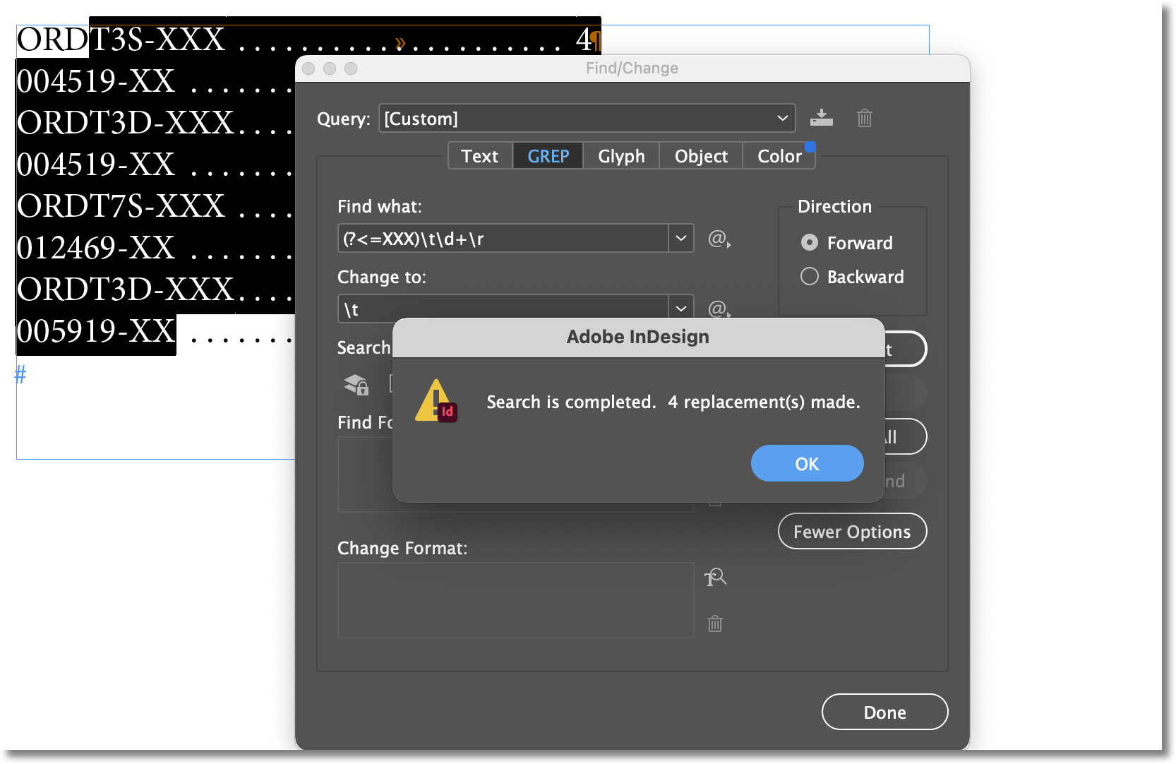 InDesign TOC Run-in - Using one line - Adobe Product Community - 12712136