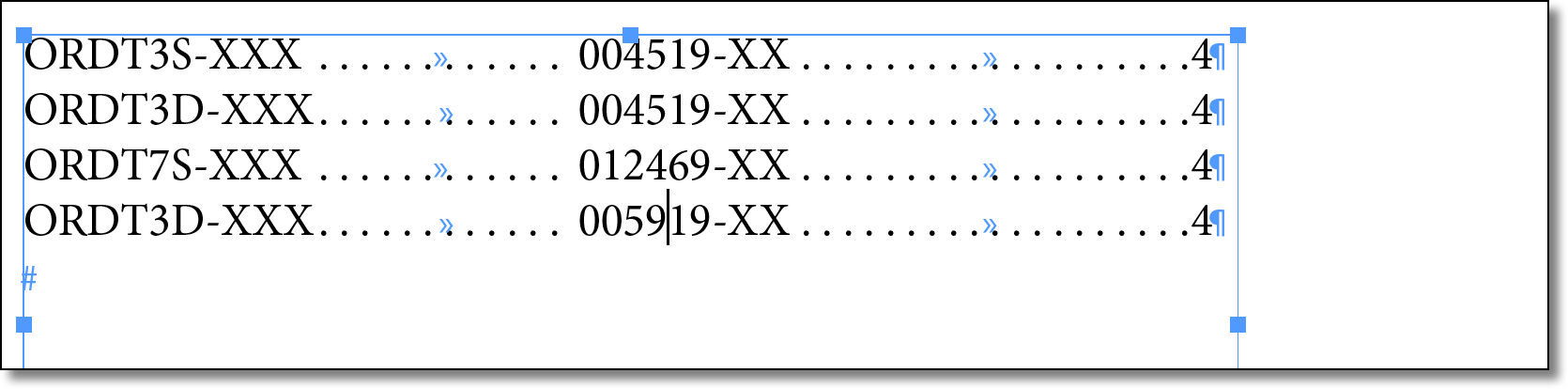 InDesign TOC Run-in - Using one line - Adobe Product Community - 12712136