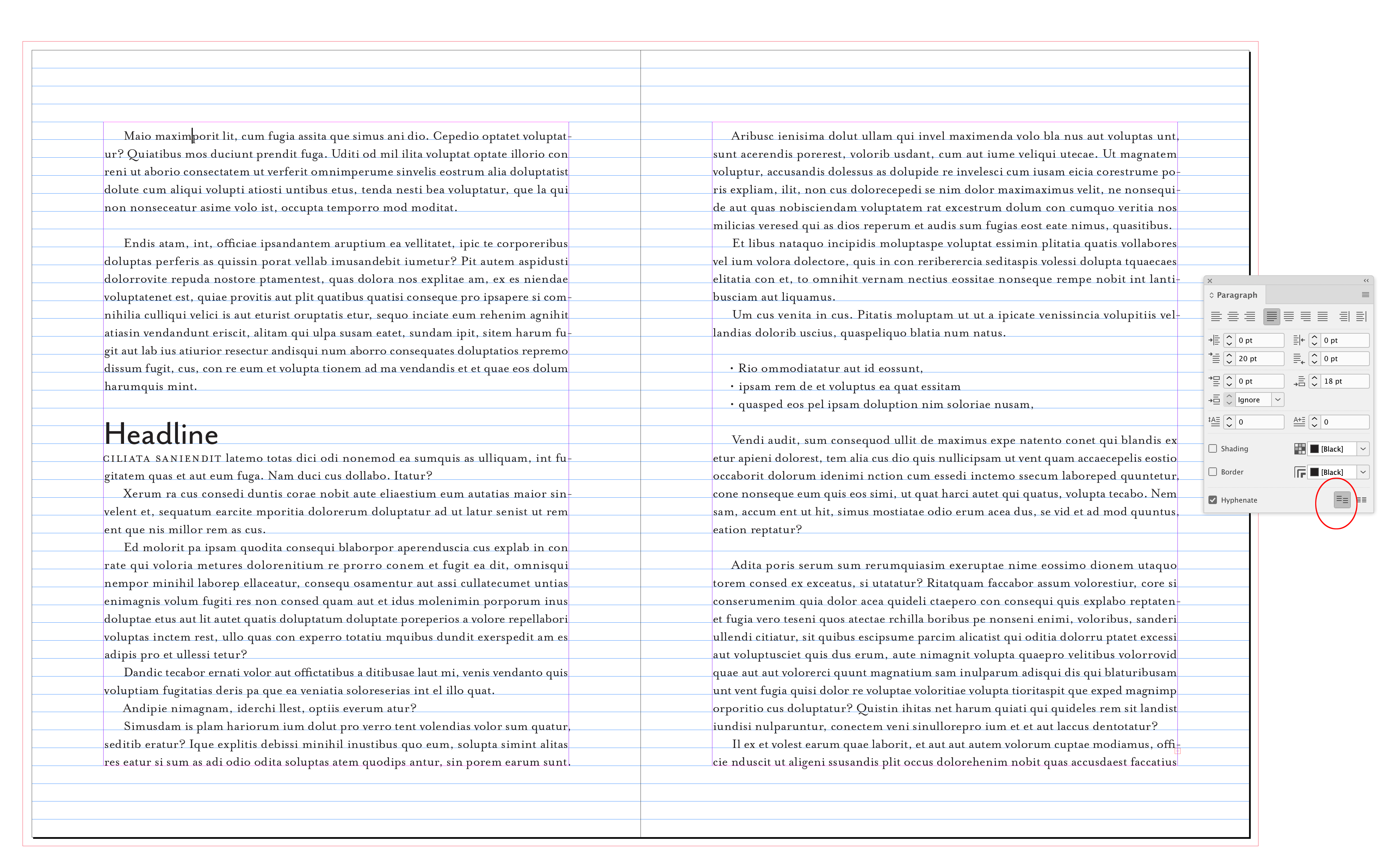 Aligning end of paragraphs across spreads - Adobe Product Community ...