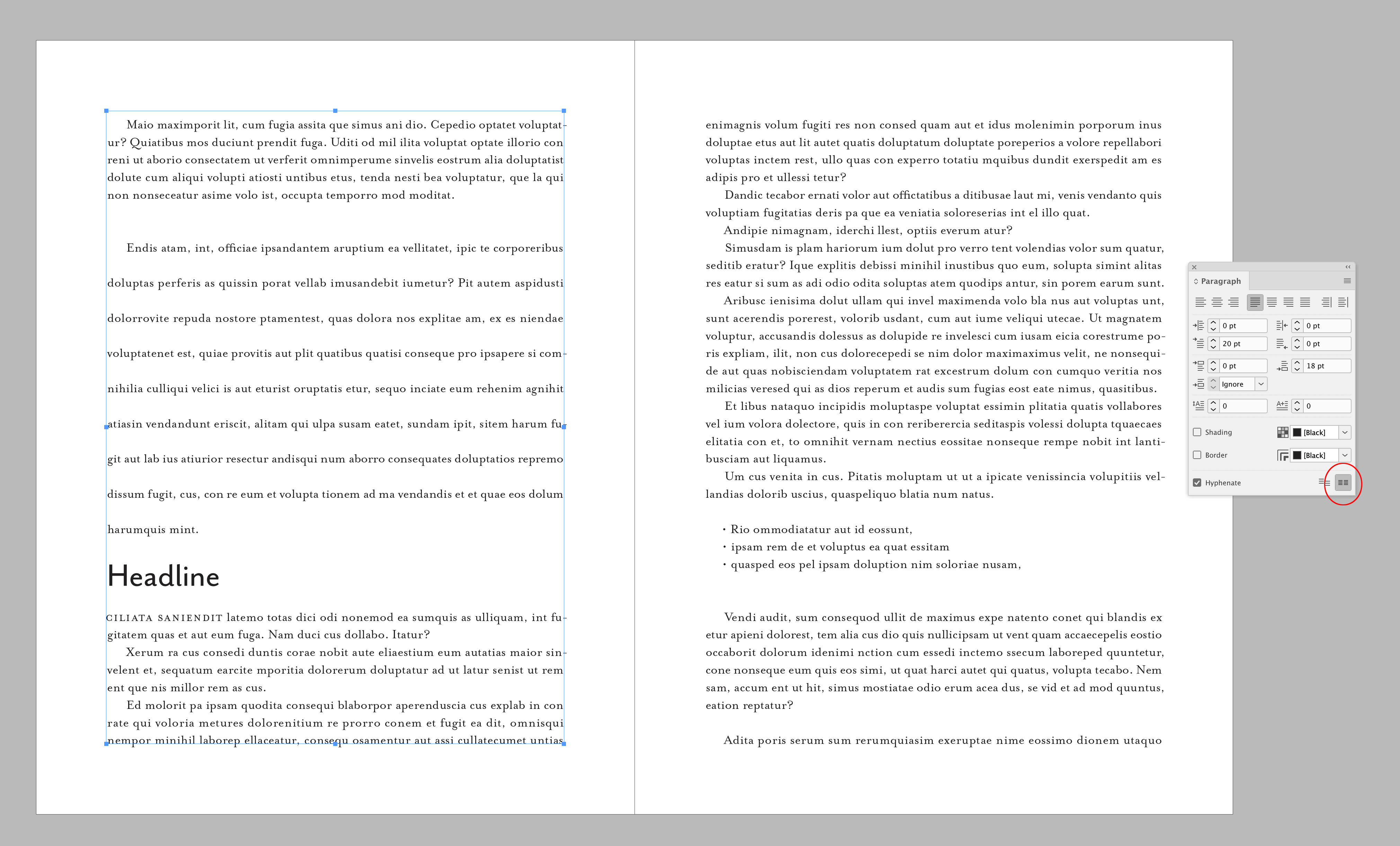 Aligning end of paragraphs across spreads - Adobe Product Community ...