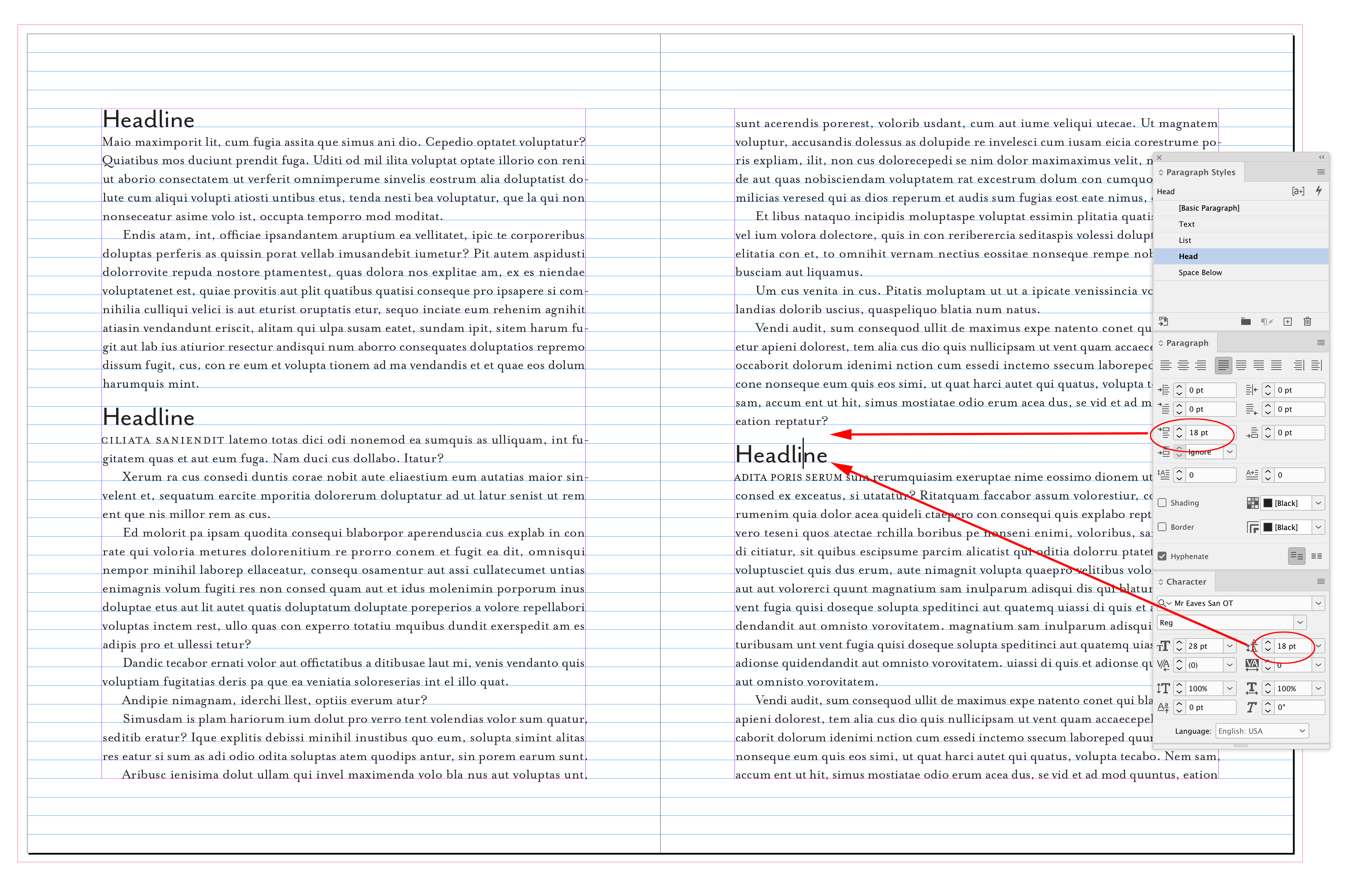 Aligning end of paragraphs across spreads - Adobe Product Community ...