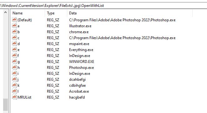 "Open with" defaults to 2021 Win10 - Adobe Product Community - 12738186