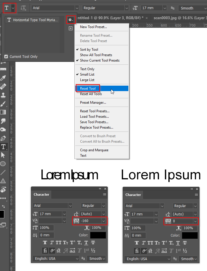 Solved Text In Photoshop Is Not Rendering Correctly Adobe Support