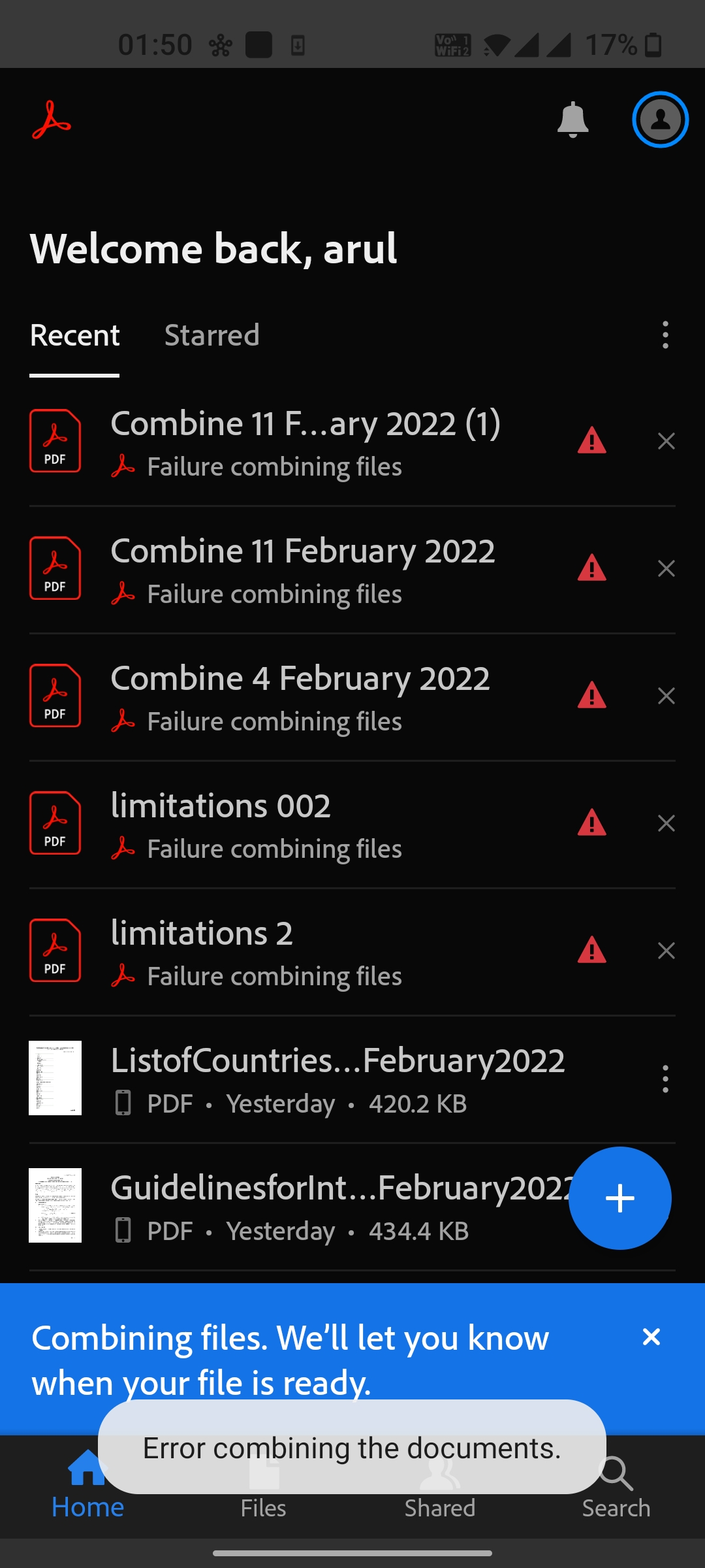 Combining Files error on Ipad and Iphone - Adobe Product Community ...