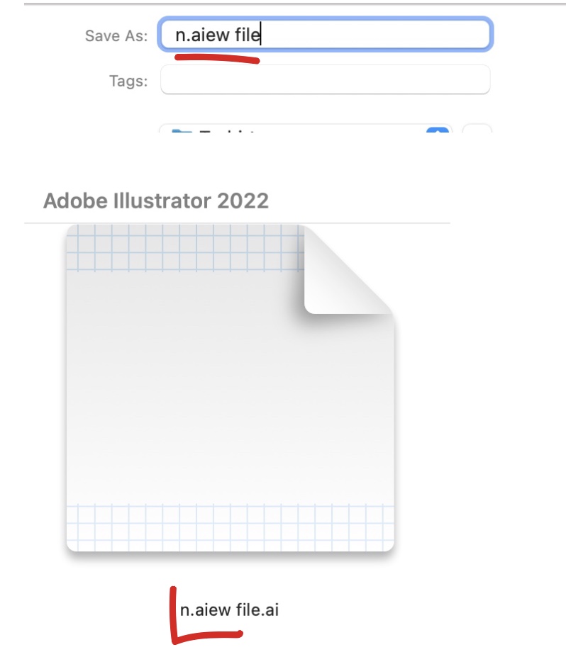 Naming files - Adobe Support Community - 12745144
