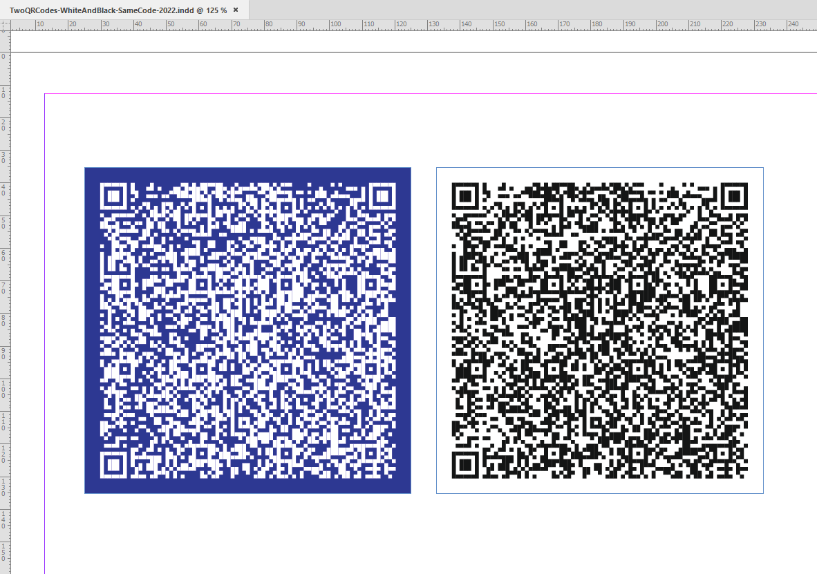 QR Code Indesign - Adobe Support Community - 12747317