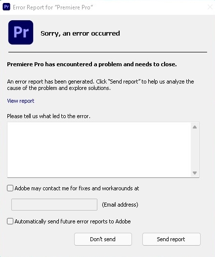 Solved: Sorry, an error occurred when I open another progr... - Adobe ...