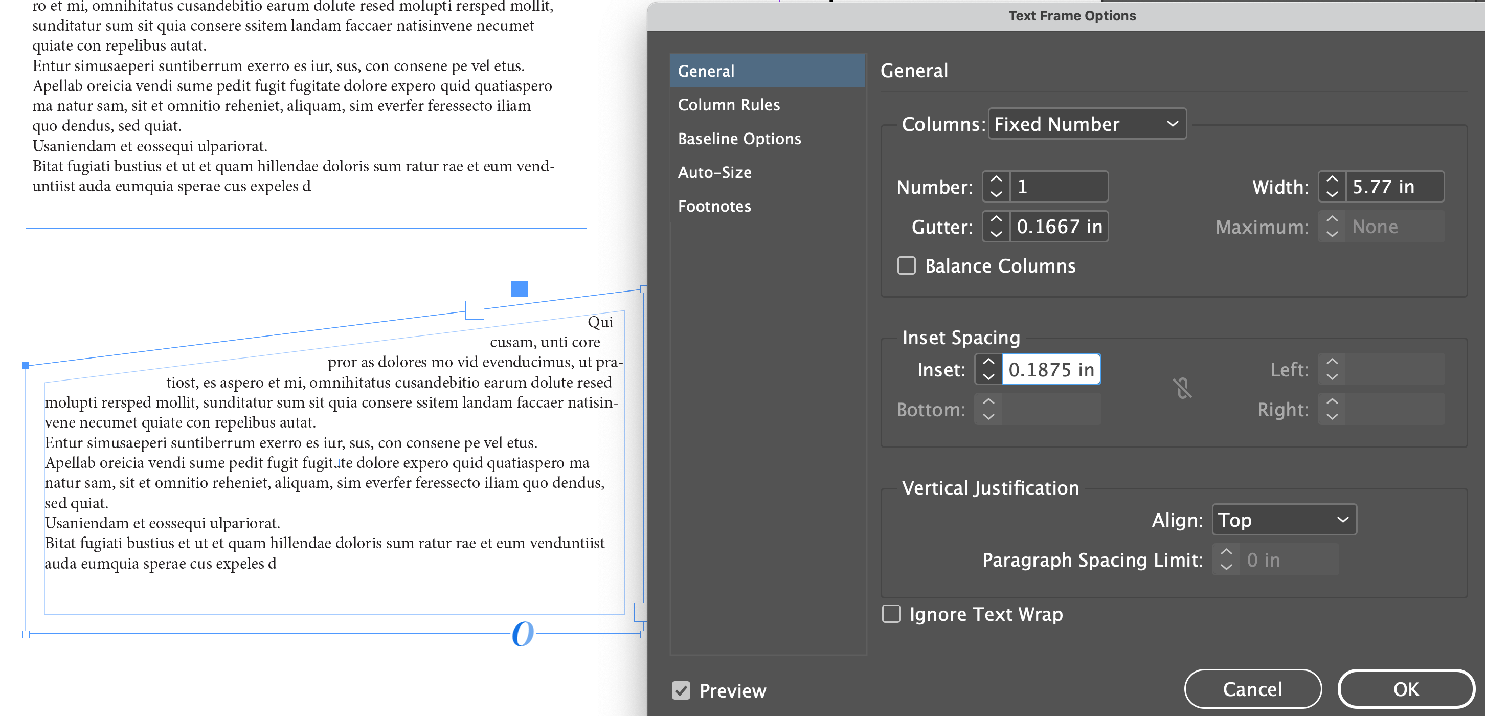 Solved: Gone is the activation of indentation in the text ... - Adobe Community - 12753252