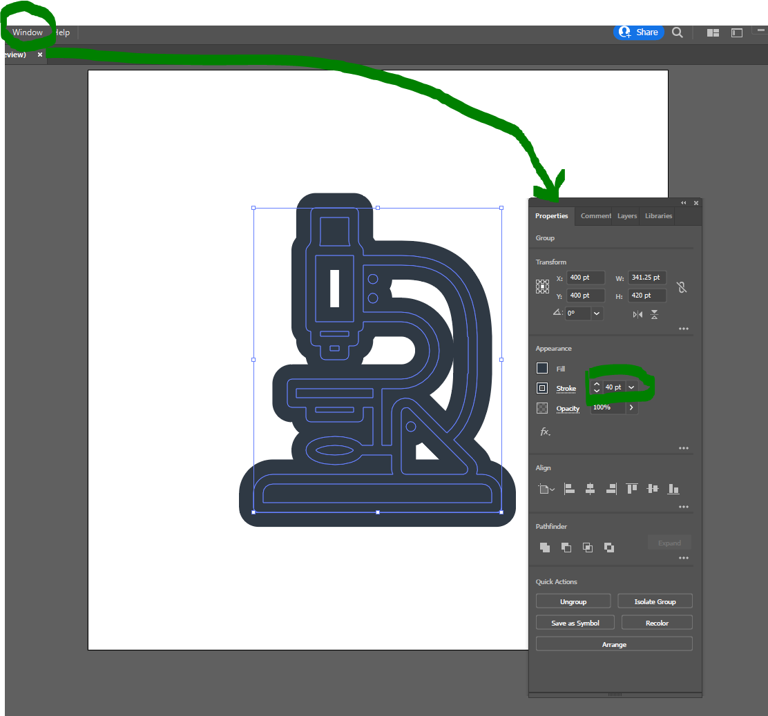 Illustrations with editable stroke - Adobe Community - 12755741