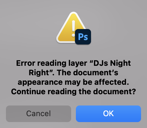 Error when trying to open .psdc file (photoshop do... - Adobe Community ...
