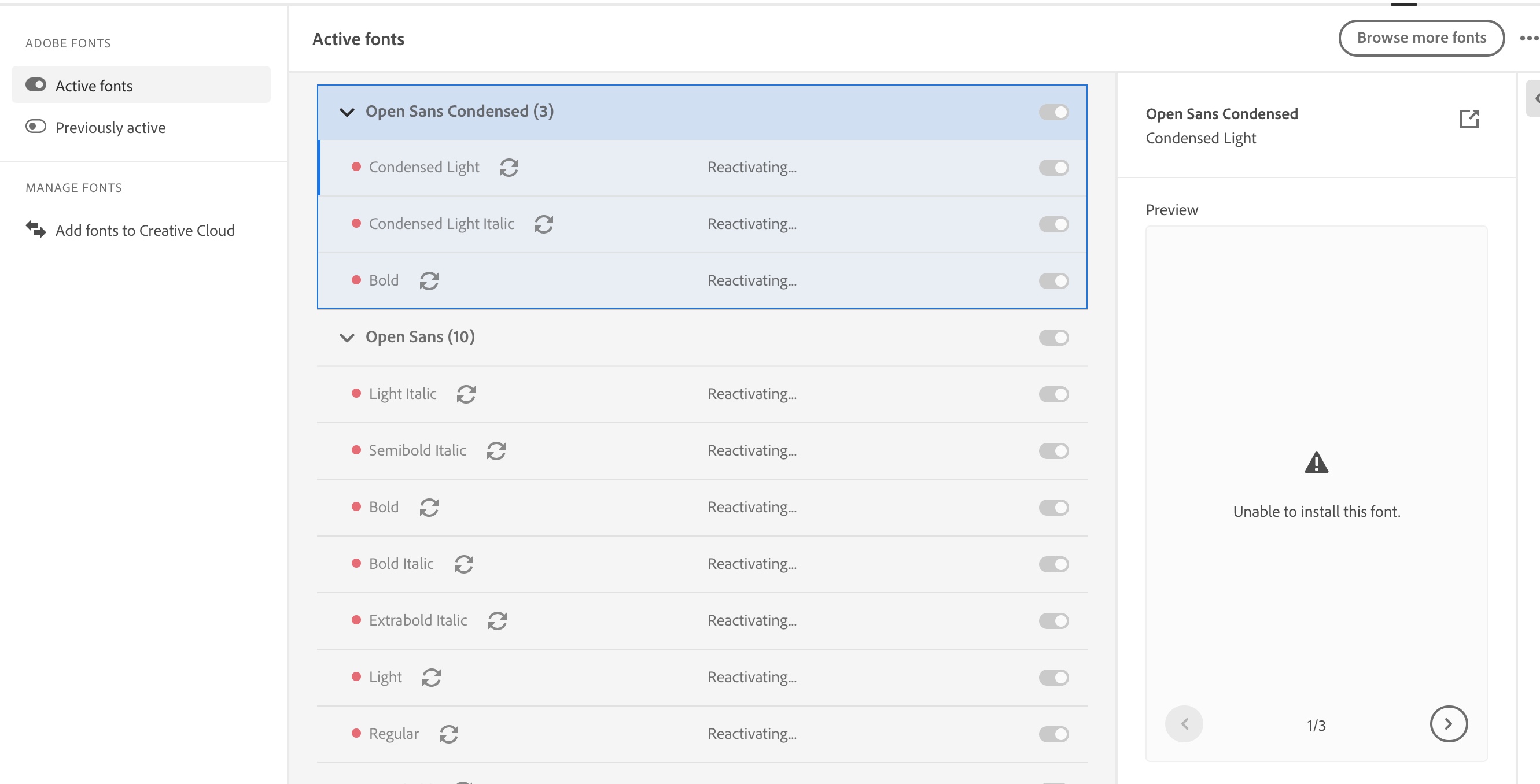 Solved: InDesign 2020 (15.1.1) stuck while "activating fon... - Adobe ...