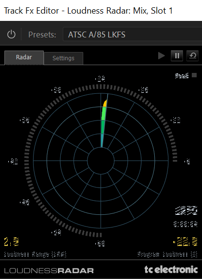 Why does my loudness radar display like this? - Adobe Community - 12761846