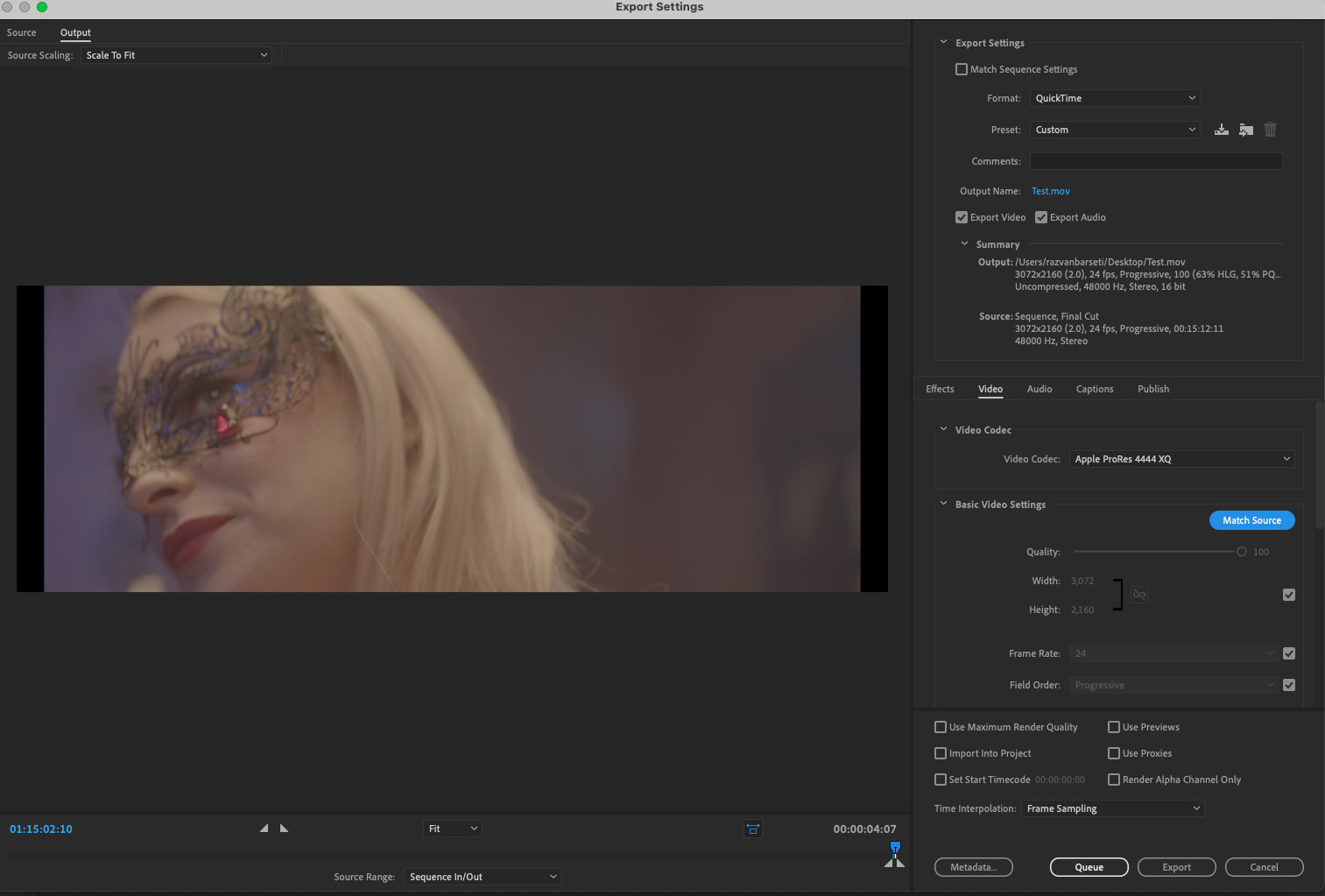 anamorphic export with side bars - Adobe Product Community - 12762851