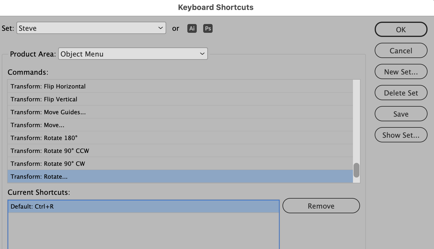 Solved: Rotate 1° either direction with a single keystroke - Adobe ...
