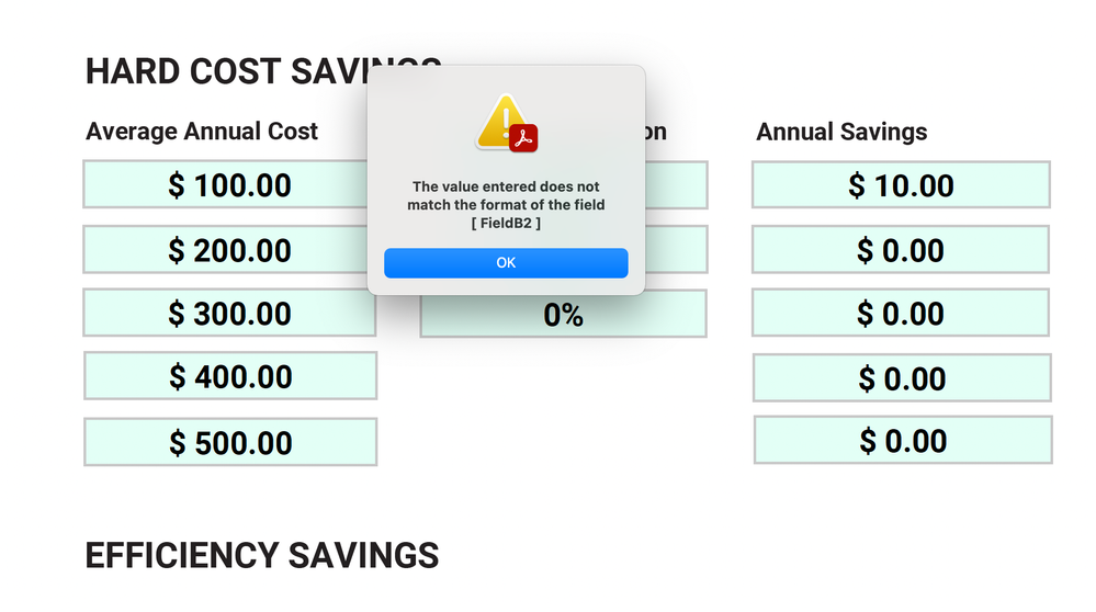 Solved: HELP ERROR: Value Entered Does Not Match the Forma... - Adobe Product Community - 12773189