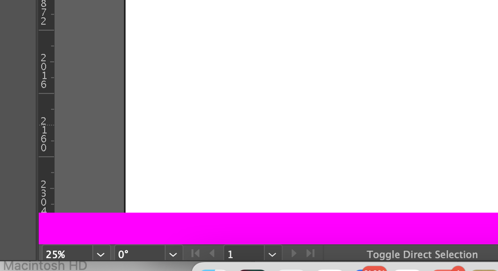 Big magenta border on 2 sides of illustrator - has... - Adobe Community ...