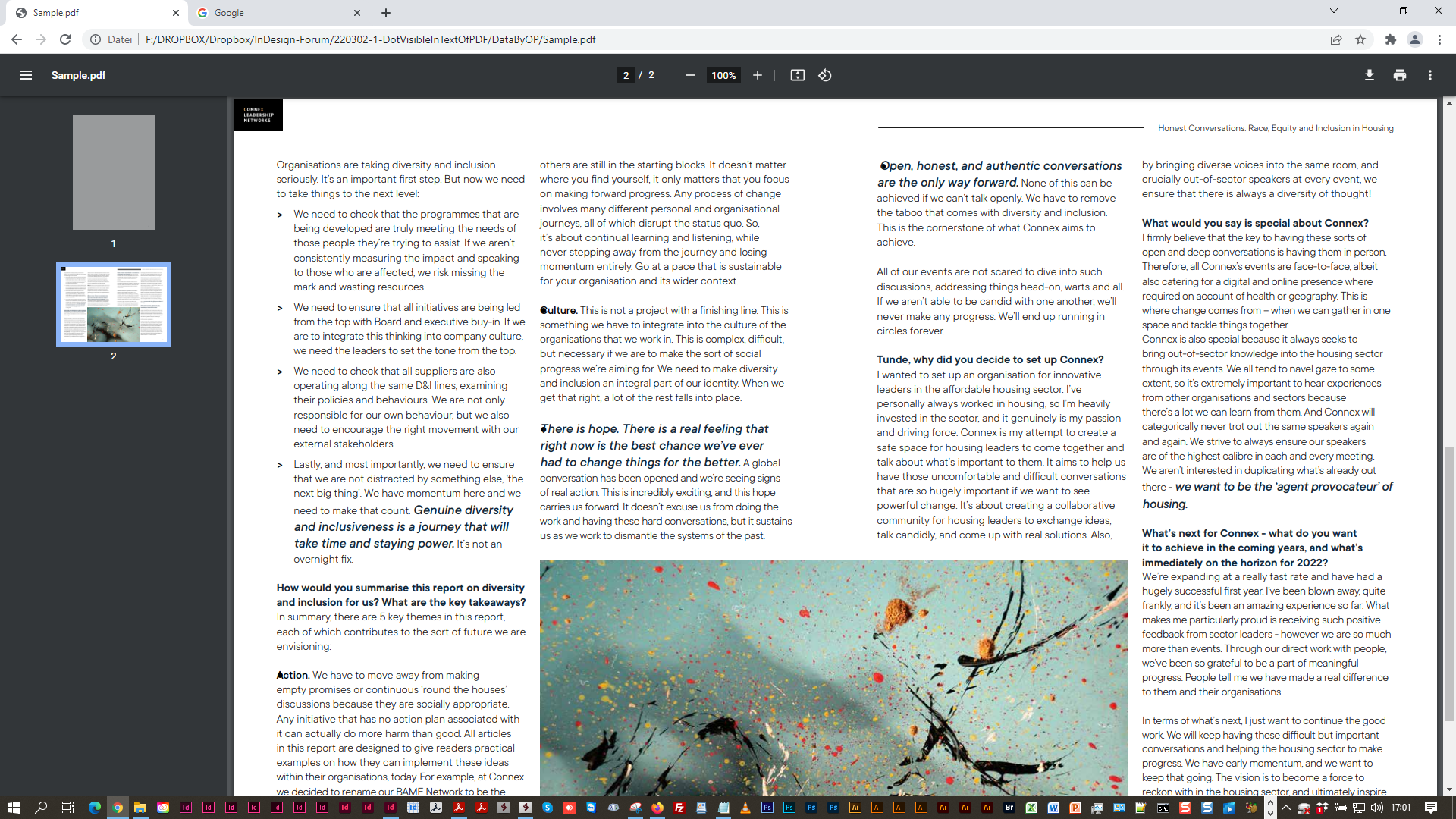 PDF from Indesign showing dots when the client vie... - Adobe Product ...