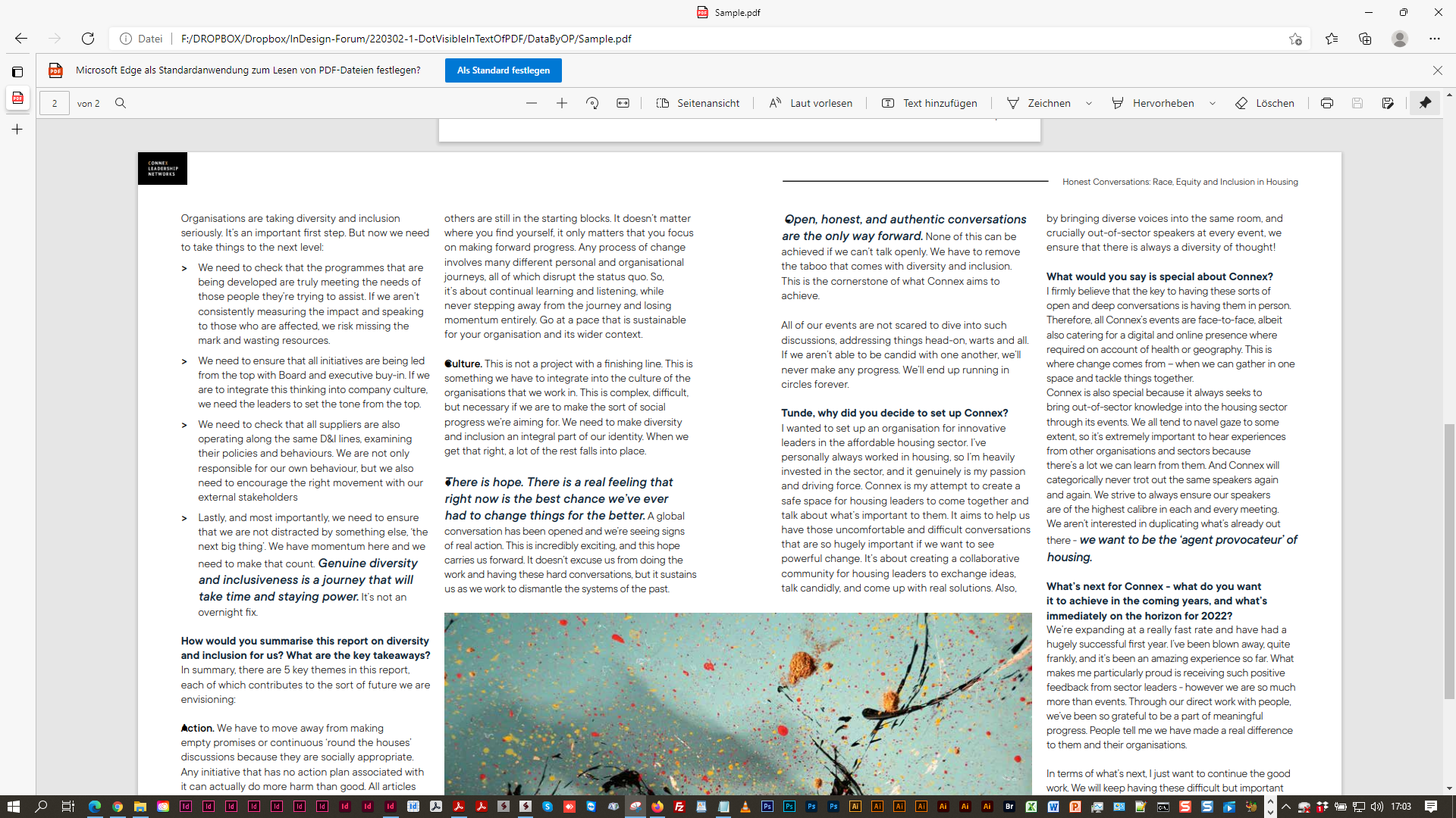 PDF from Indesign showing dots when the client vie... - Adobe Product ...