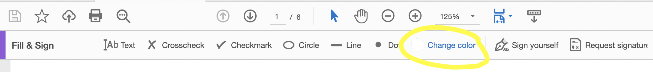 Solved: Fill & Sign text is white - Adobe Product Community - 10846869