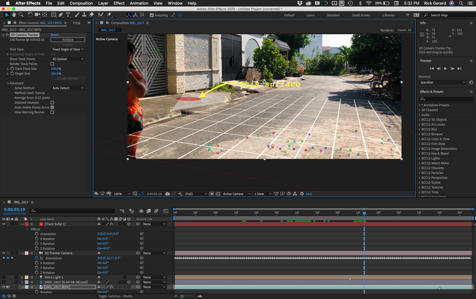 After Effects tracking camera wrong results - Adobe Product Community ...