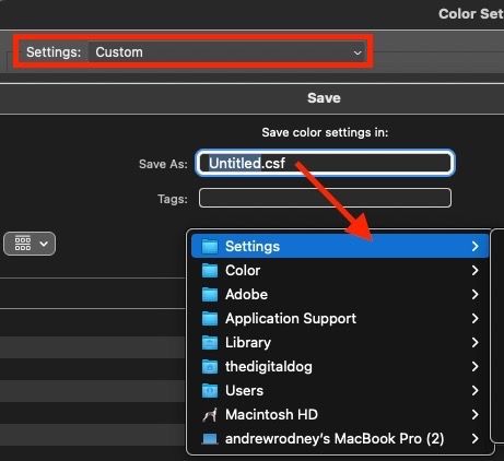 Cannot change default color profile for new docume... - Adobe Community - 12643629