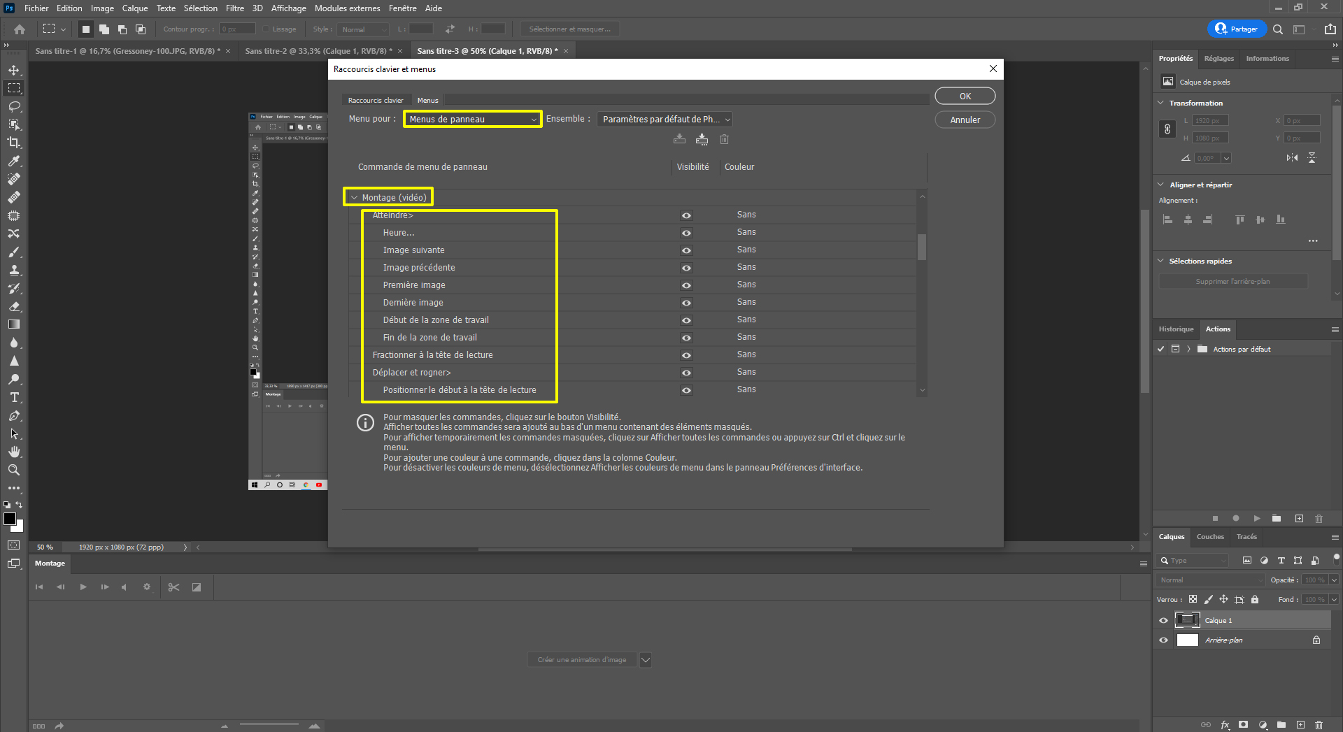 Créer une vidéo à partir d'images fixes prisent en... - Adobe Product ...