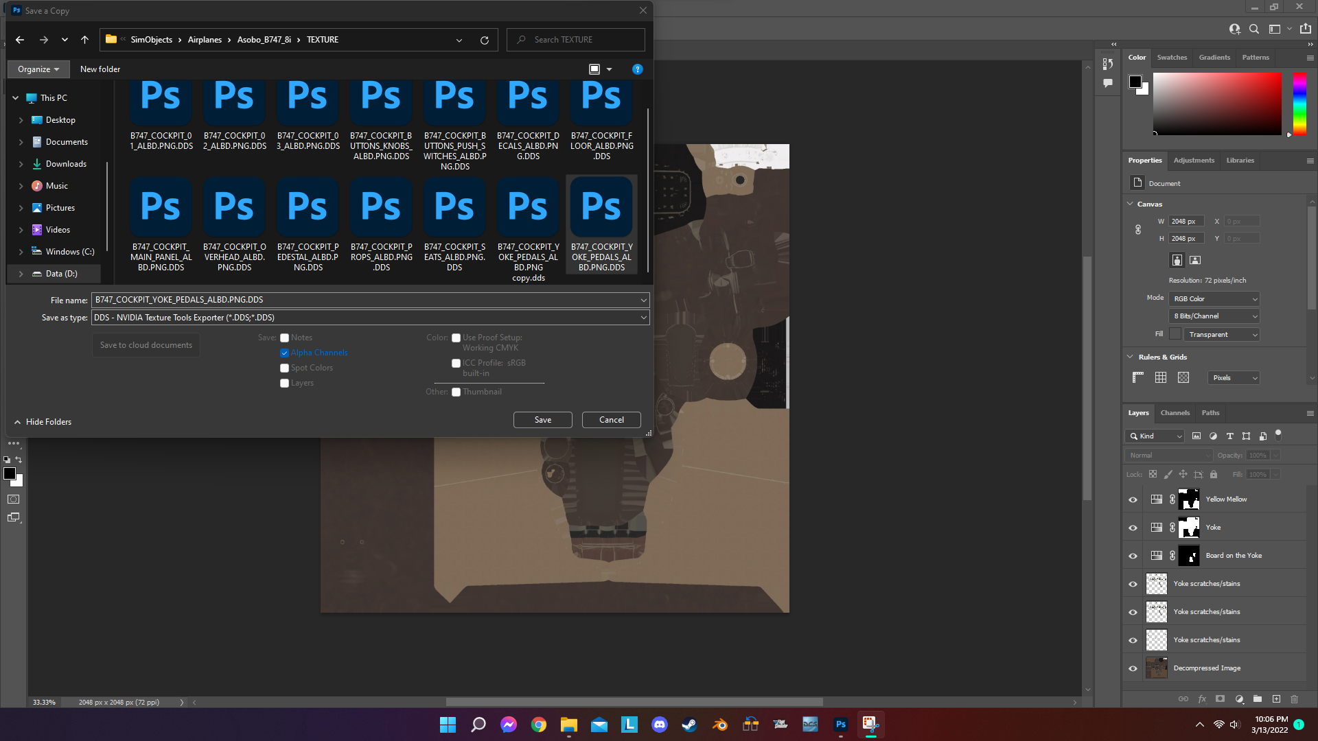 Error when exporting DDS file - Adobe Product Community - 12810961