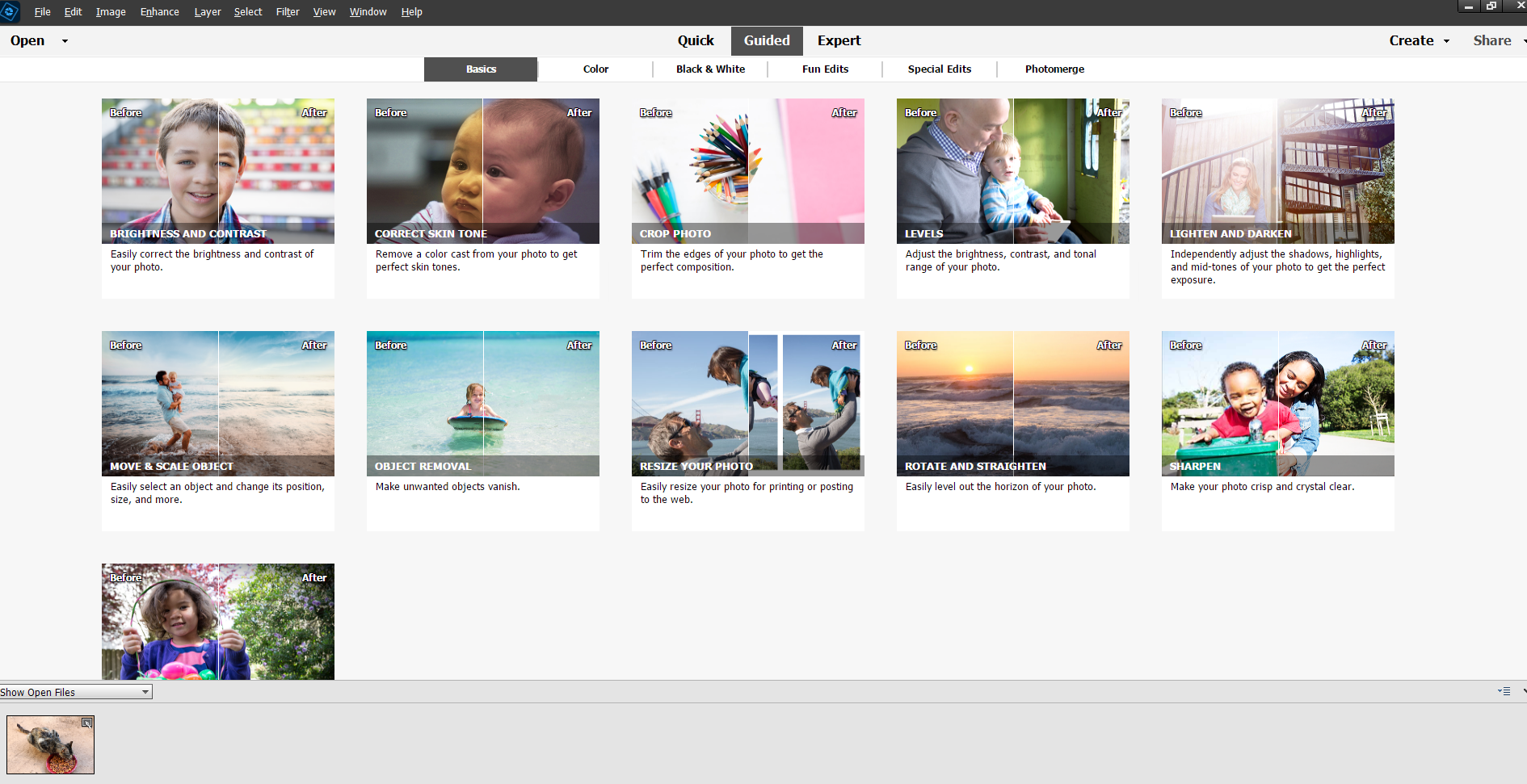 How to make the photo stay on the screen in Guided... - Adobe Support ...
