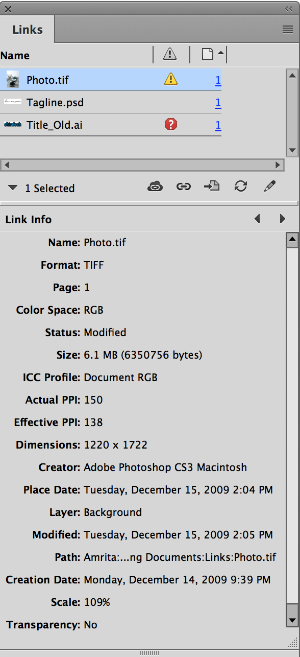 InDesign Links? - Adobe Support Community - 12830258