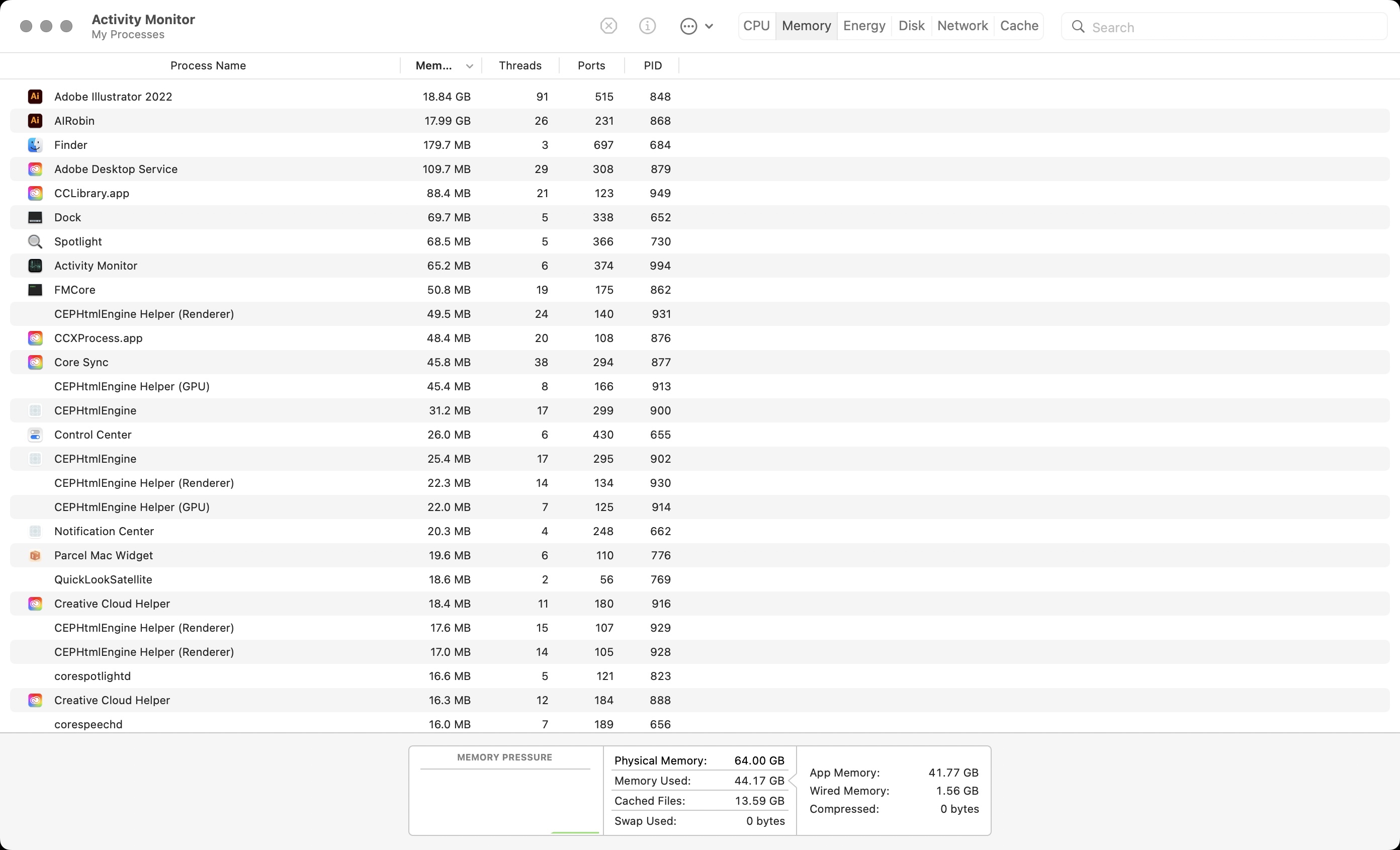 Solved: High Memory Usage for All Adobe Apps on macOS - Adobe Product ...