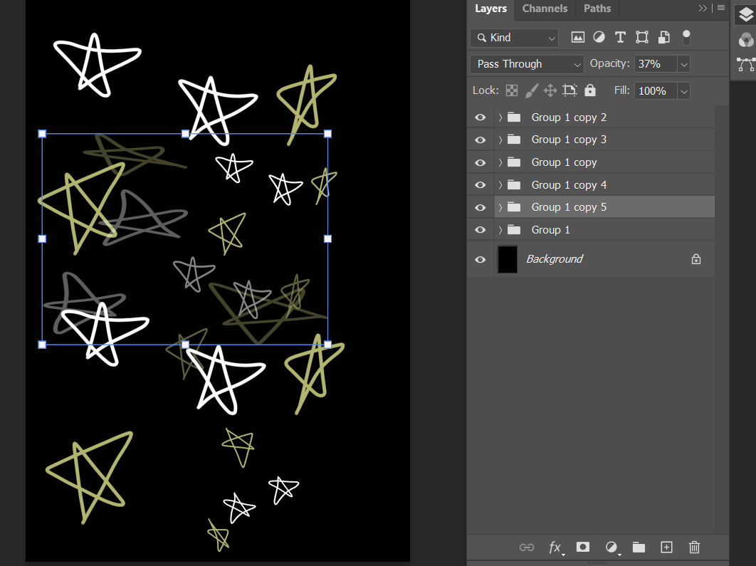 duplicate and move multiple layers at one time. - Adobe Community - 12832613