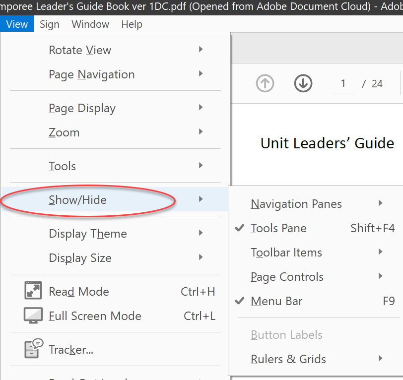 All the tool icons has dissapeared on adobe acroba... - Adobe Product ...