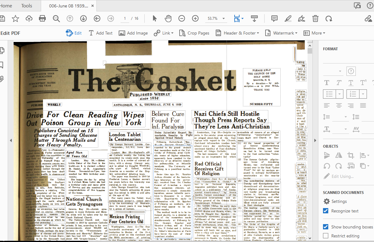 Solved: Newbie workflow optimize & OCR newspaper scans - Adobe Product ...