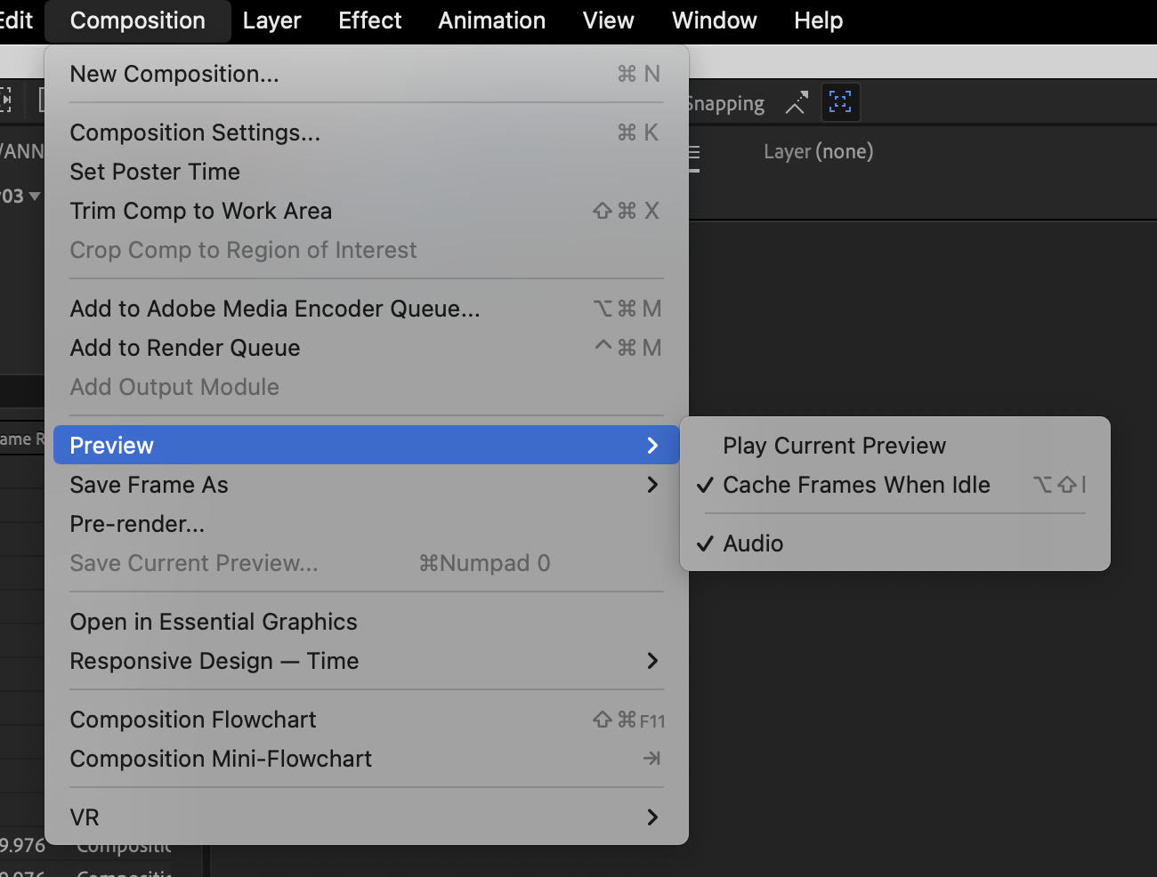 After Effects (Beta) error: Cached Preview needs 2... - Adobe Product ...