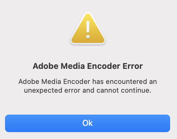 Can not open Media Encoder - Adobe Community - 12841774