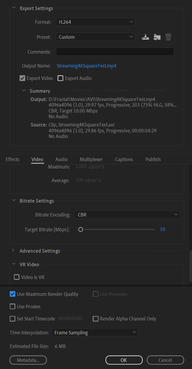 Bitrate setting doesn't work correctly on both CBR... - Adobe Product ...