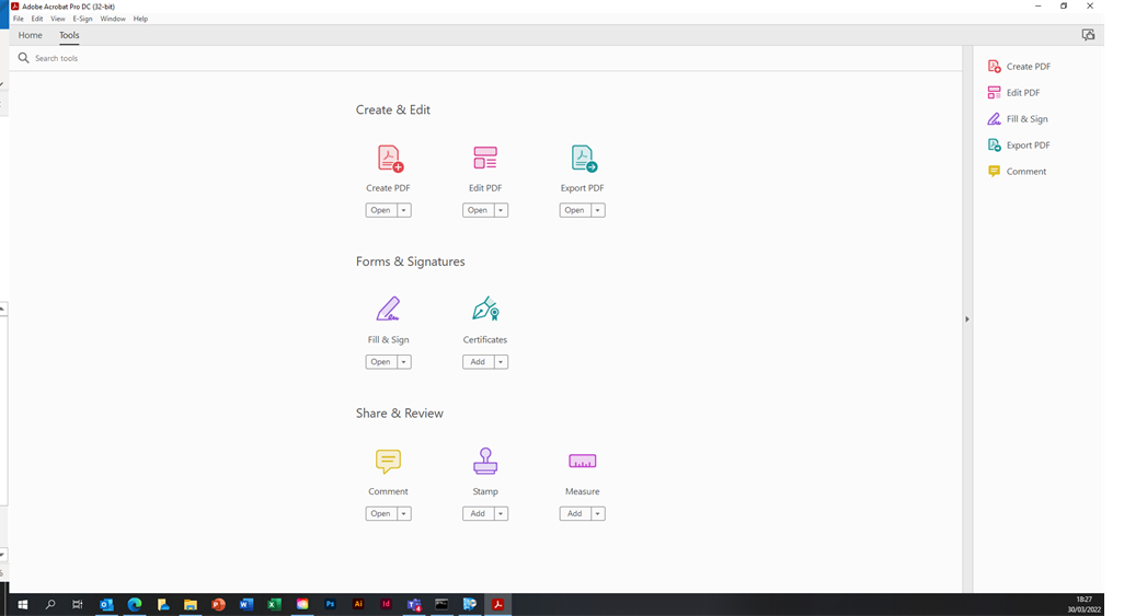 Acrobat Pro DC - version 21.0 - 64-bit - missing t... - Adobe Product ...