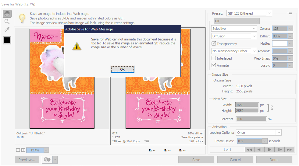 What Is The Maximum Image Size For Use In A GIF? - Adobe Community ...