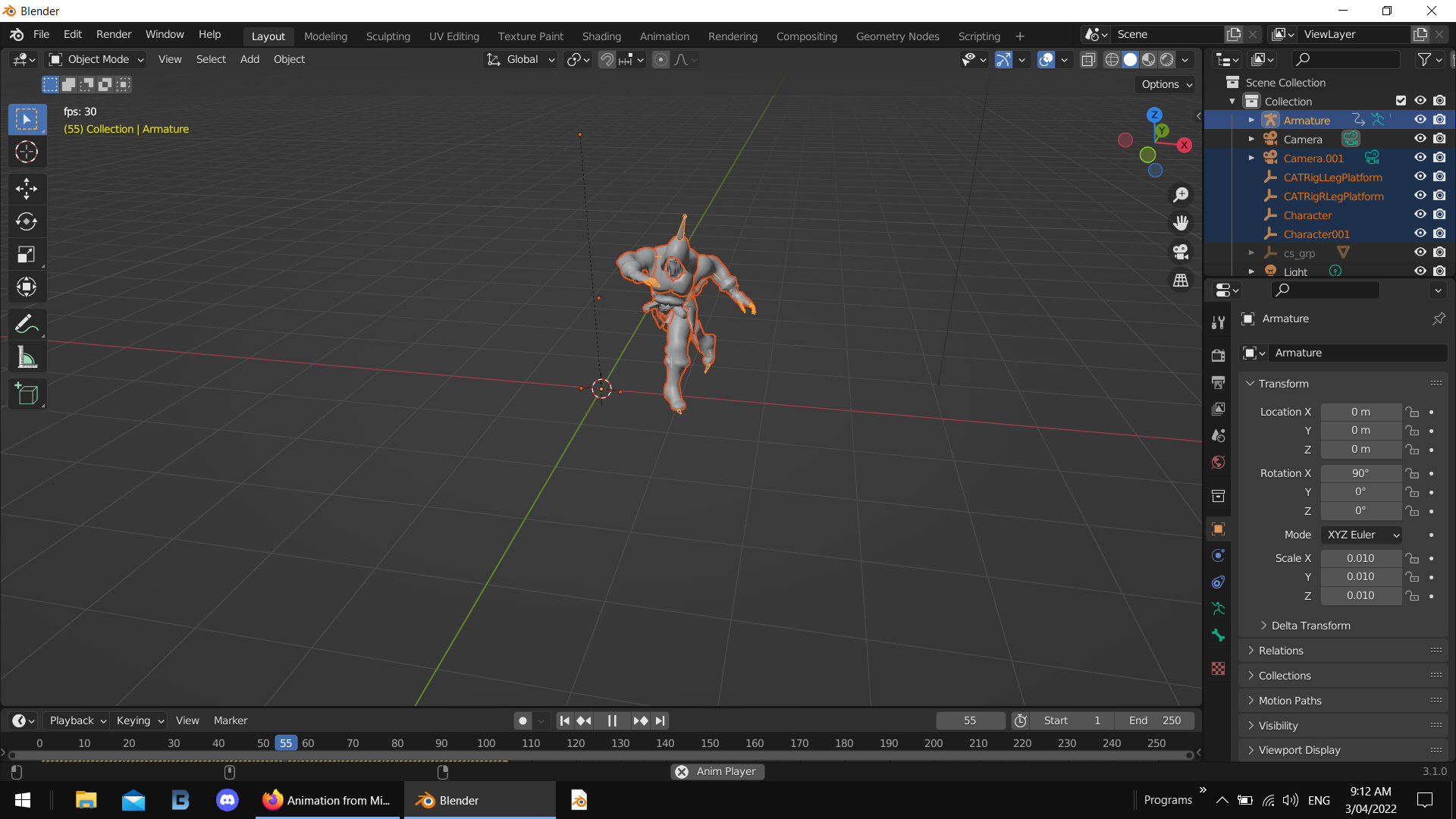 Solved: Animation from Mixamo greatly increases the scale ... - Adobe ...