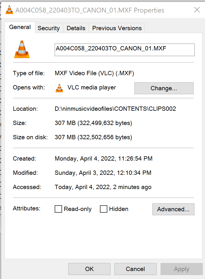 MXF File Importing - Adobe Community - 12858882