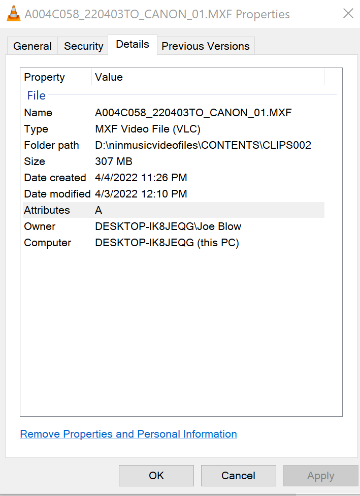 Solved: MXF File Importing - Adobe Product Community - 12858883
